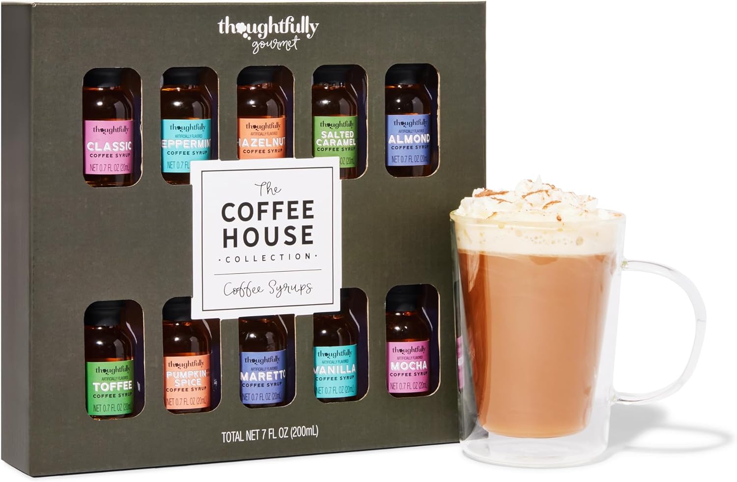 Thoughtfully Gourmet, Coffee Syrup Sampler Gift Set, Flavors Include ...