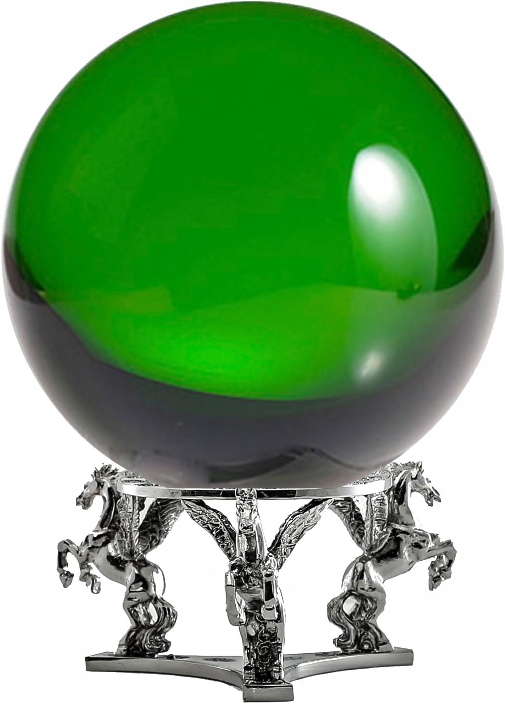 Amazon.com: Amlong Crystal Green Crystal Ball 130mm (5 inch) Including ...