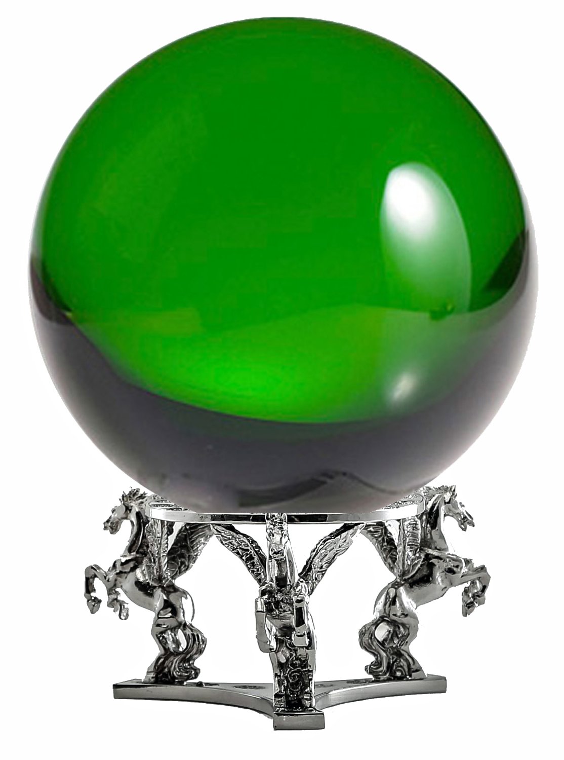 Amazon.com: Amlong Crystal Green Crystal Ball 130mm (5 inch) Including ...