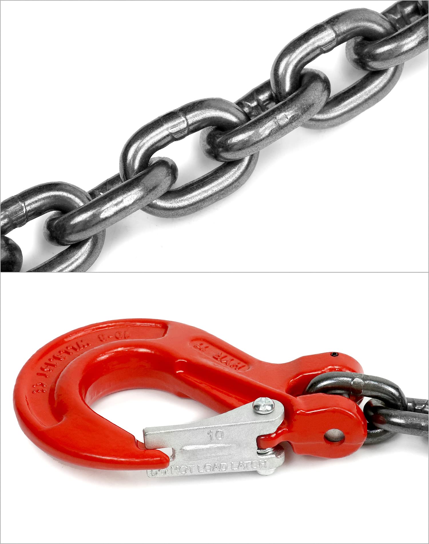 Rigging Chain Sling Grade 100 Single Leg Chain Sling - 3/8" X 10' With ...