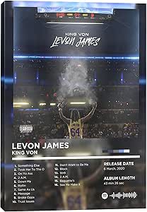 Amazon.com: King Von Album Cover Poster Canvas Bundle Set Of 5, Rapper ...