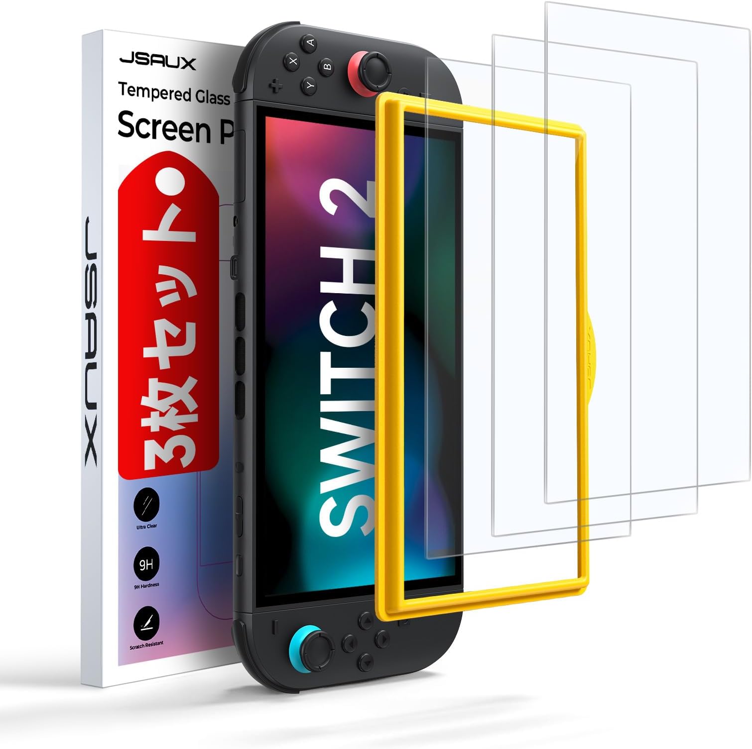 Amazon.co.jp: Switch 2 用 ティスプレイ ガラスフィルム 指紋防止 光沢 気泡レス加工 Z1125 : 家電＆カメラ