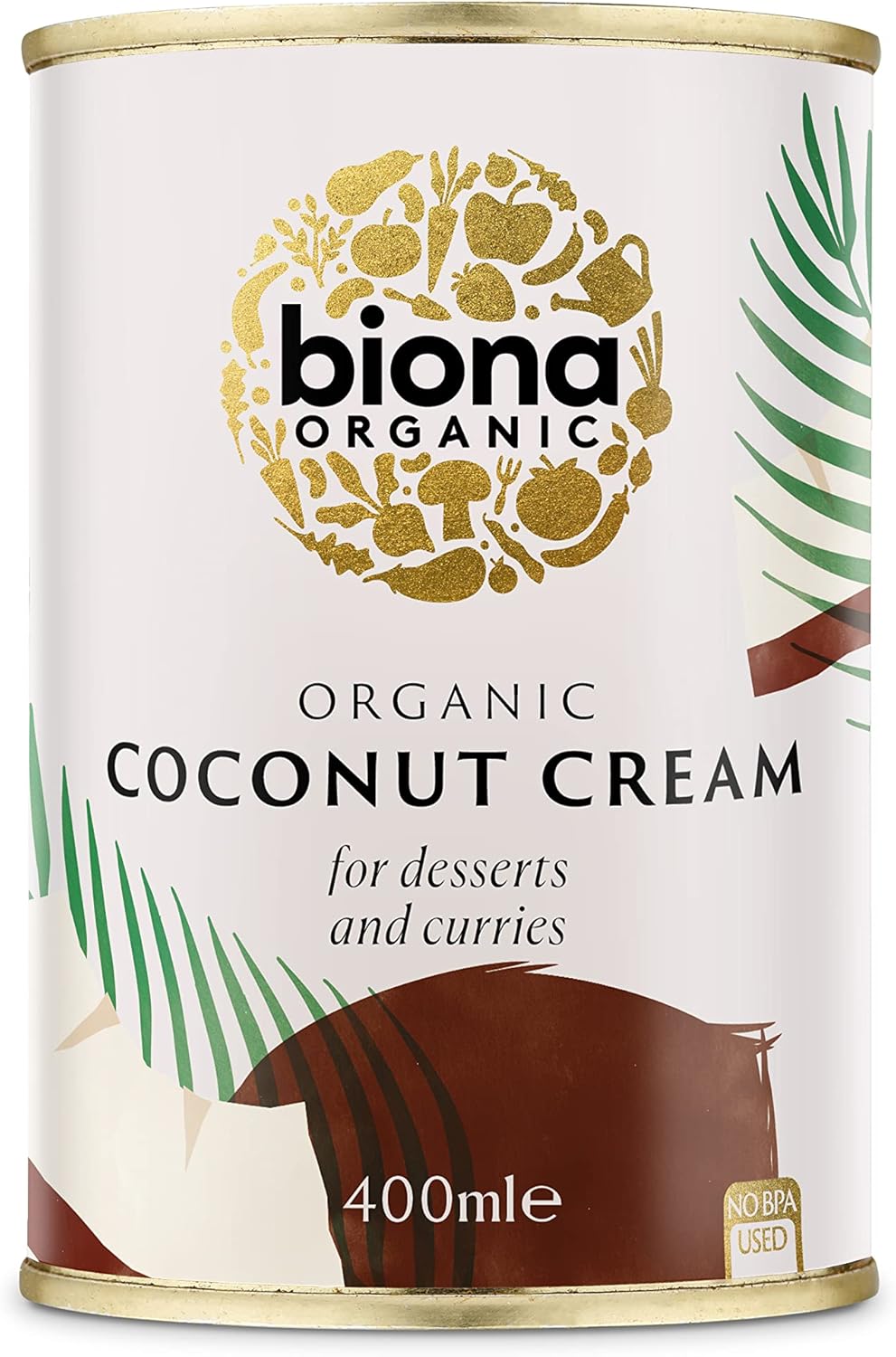 Biona Organic Coconut Cream, 400 ml (Pack of 6) : Amazon.co.uk: Grocery