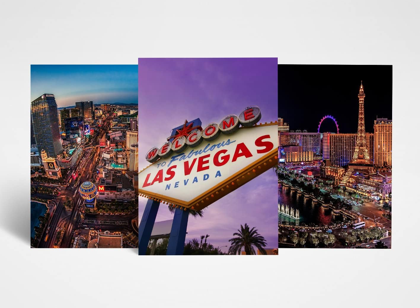 DV DESIGN 3 x A3 Las Vegas Posters - USA Nevada Travel Strip Trio of ...
