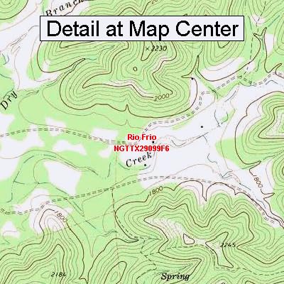 Amazon.com : USGS Topographic Quadrangle Map - Rio Frio, Texas (Folded ...