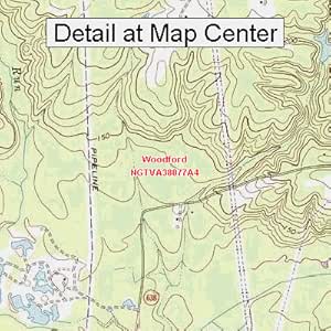 Amazon.com : USGS Topographic Quadrangle Map - Woodford, Virginia ...