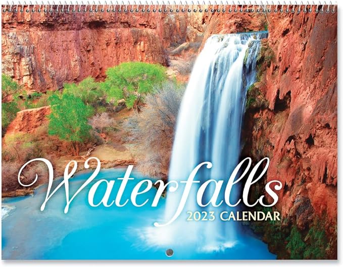 Amazon.com: 2023 Waterfalls Wall Calendar, 12-Inch x 9-Inch Size Closed ...