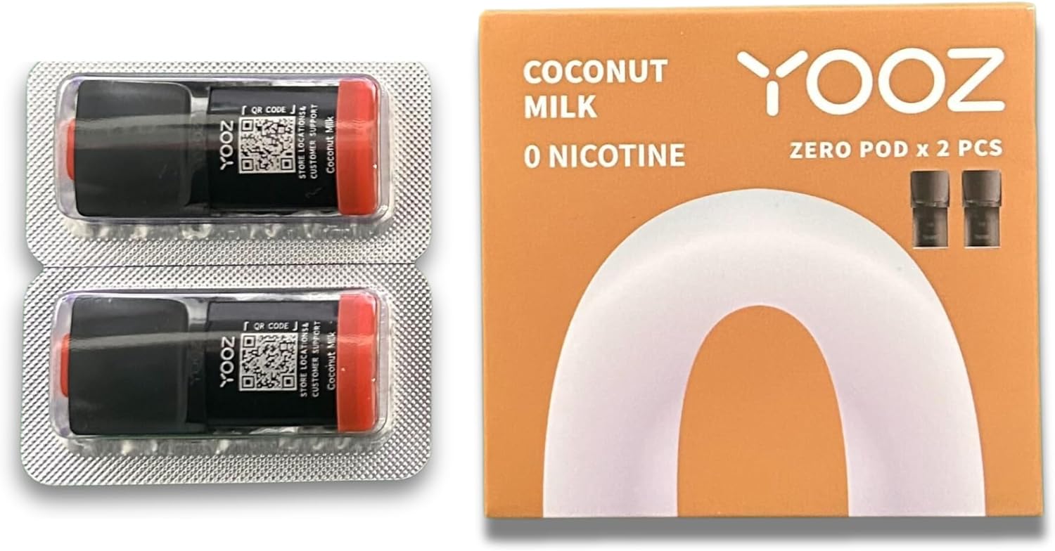 Amazon | 【公式】YOOZ PODS COCONUT MILK ココナッツミルク 2個セット V2対応 フレーバー 1個あたり500~600回吸引 電子タバコ シーシャ 持ち運び ...