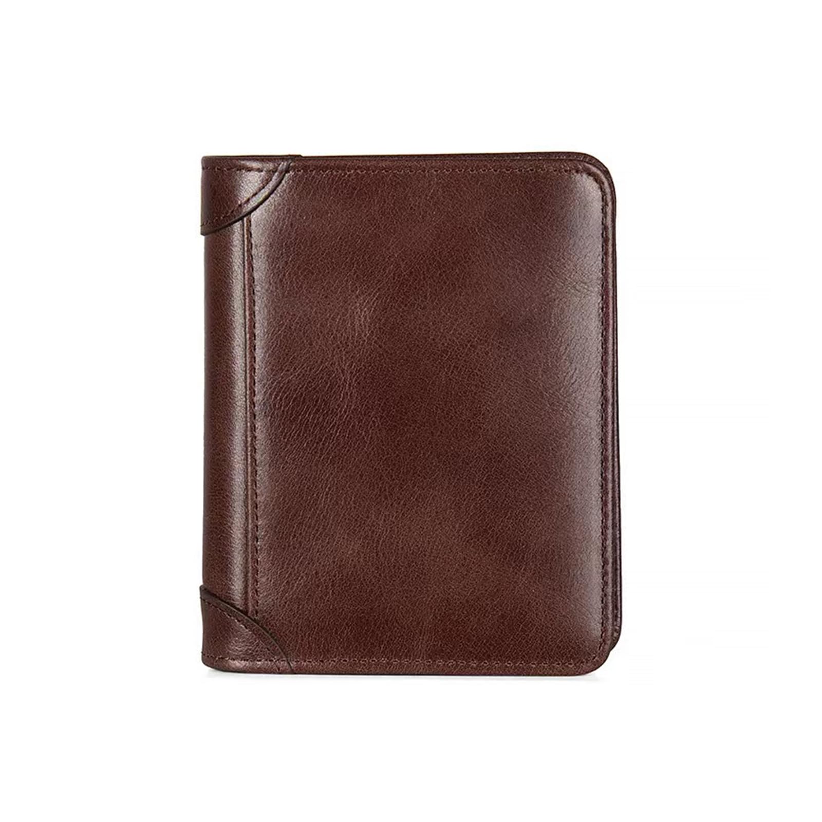 Amazon.com: WENICER Leather Wallet for Men | Genuine Leather RFID ...