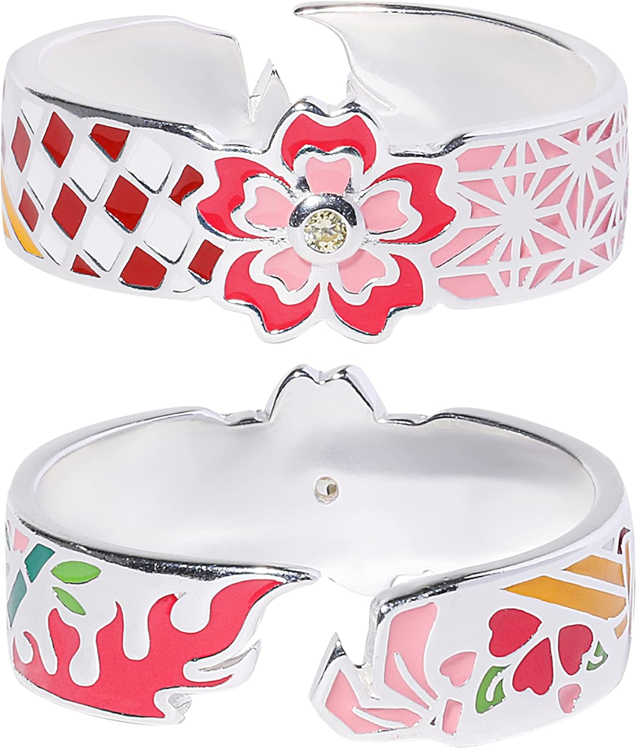 LANMENSY Demon Slayer Kamado Nezuko Ring New Version Fashion Anime ...