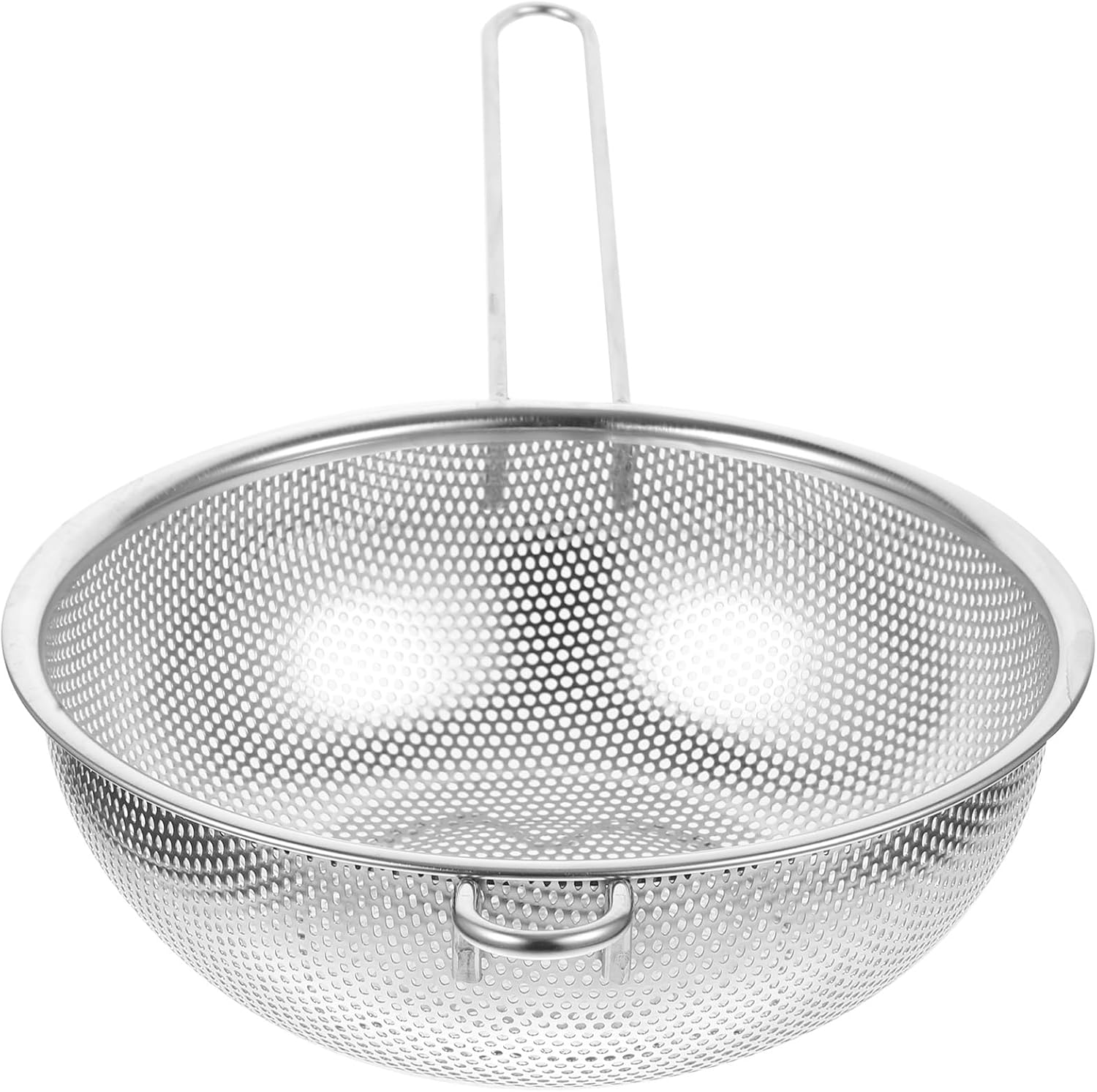 Stainless Steel Colander with Handle, Fine Mesh Food Strainer, Long ...