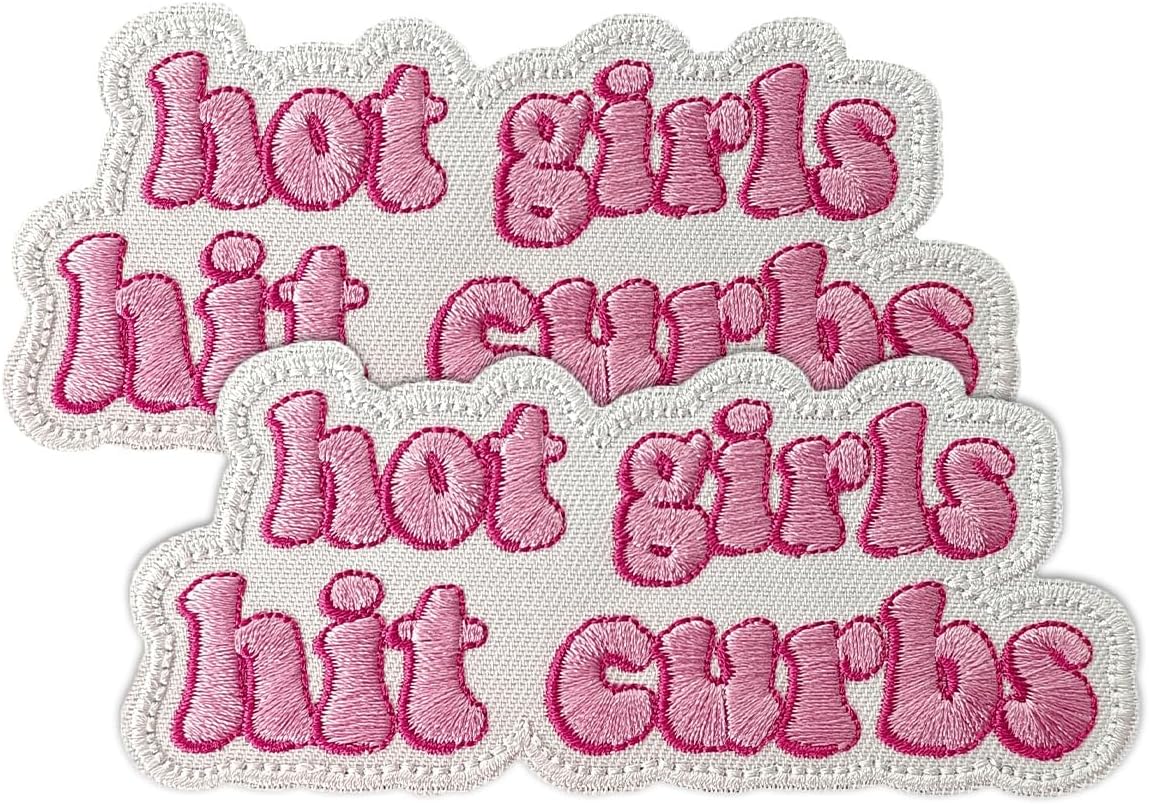 Amazon.com: ELEFOCUS 2Pcs Girls Hook and Loop Patches Funny Embroidered ...