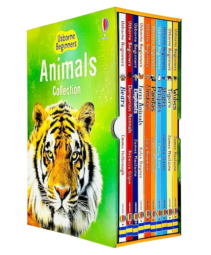 Amazon.com: Usborne Beginners Animals Series 10 Books Collection Box ...