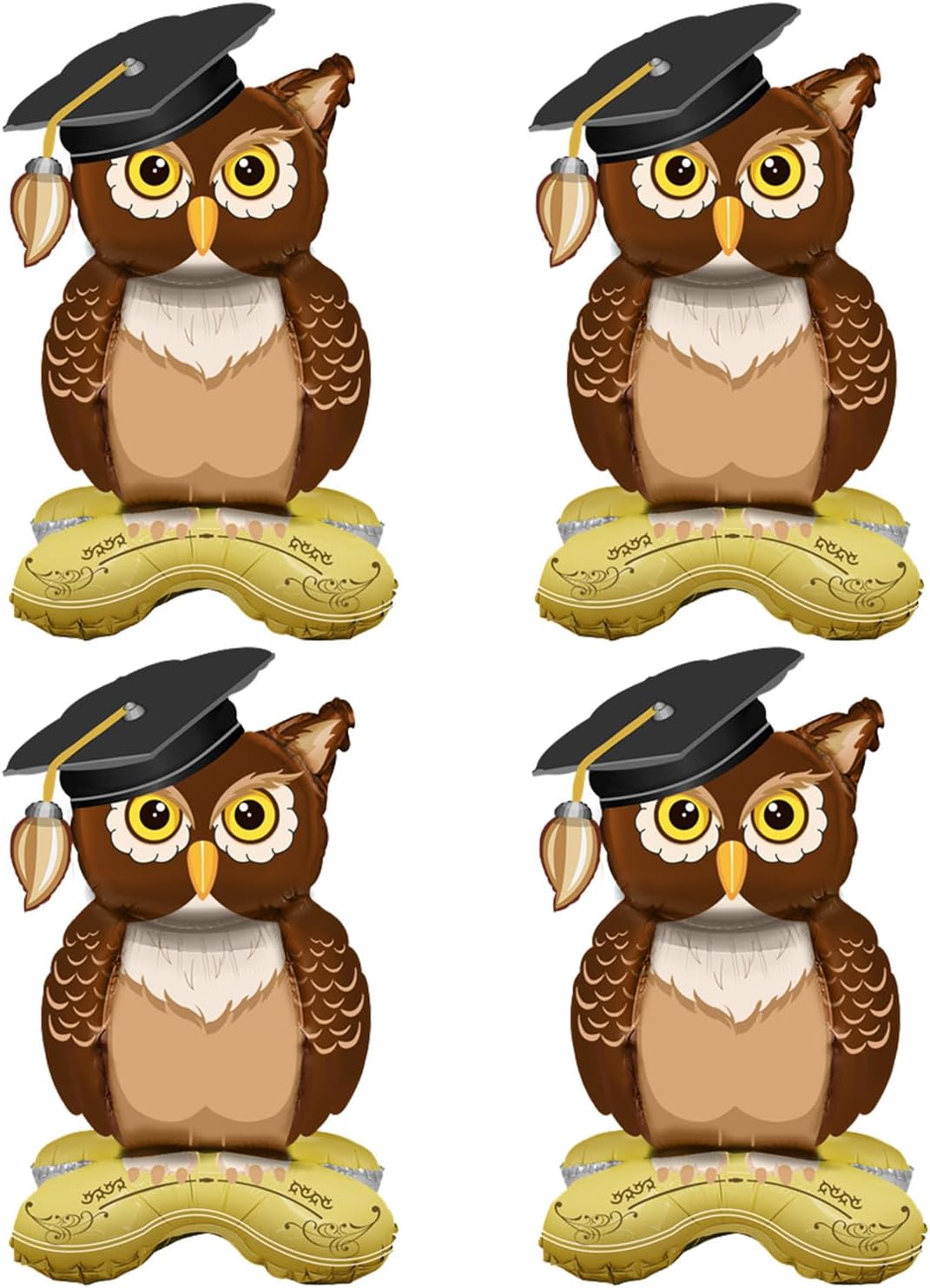Amazon.com: Grad Owl Foil Balloons Graduation Mylar Balloons for 2025 ...