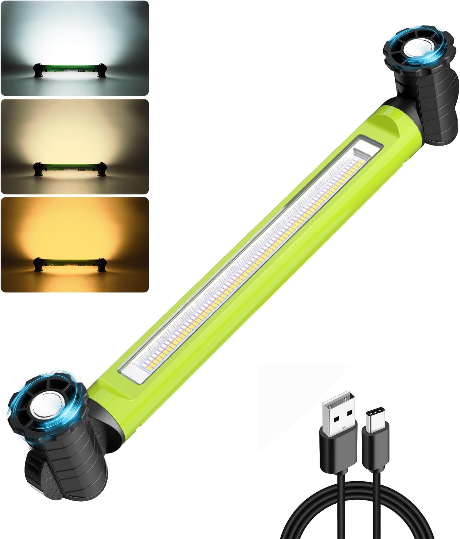 Work Light for Mechanic,3200LM LED Work Lights,5400mAh Rechargeable ...