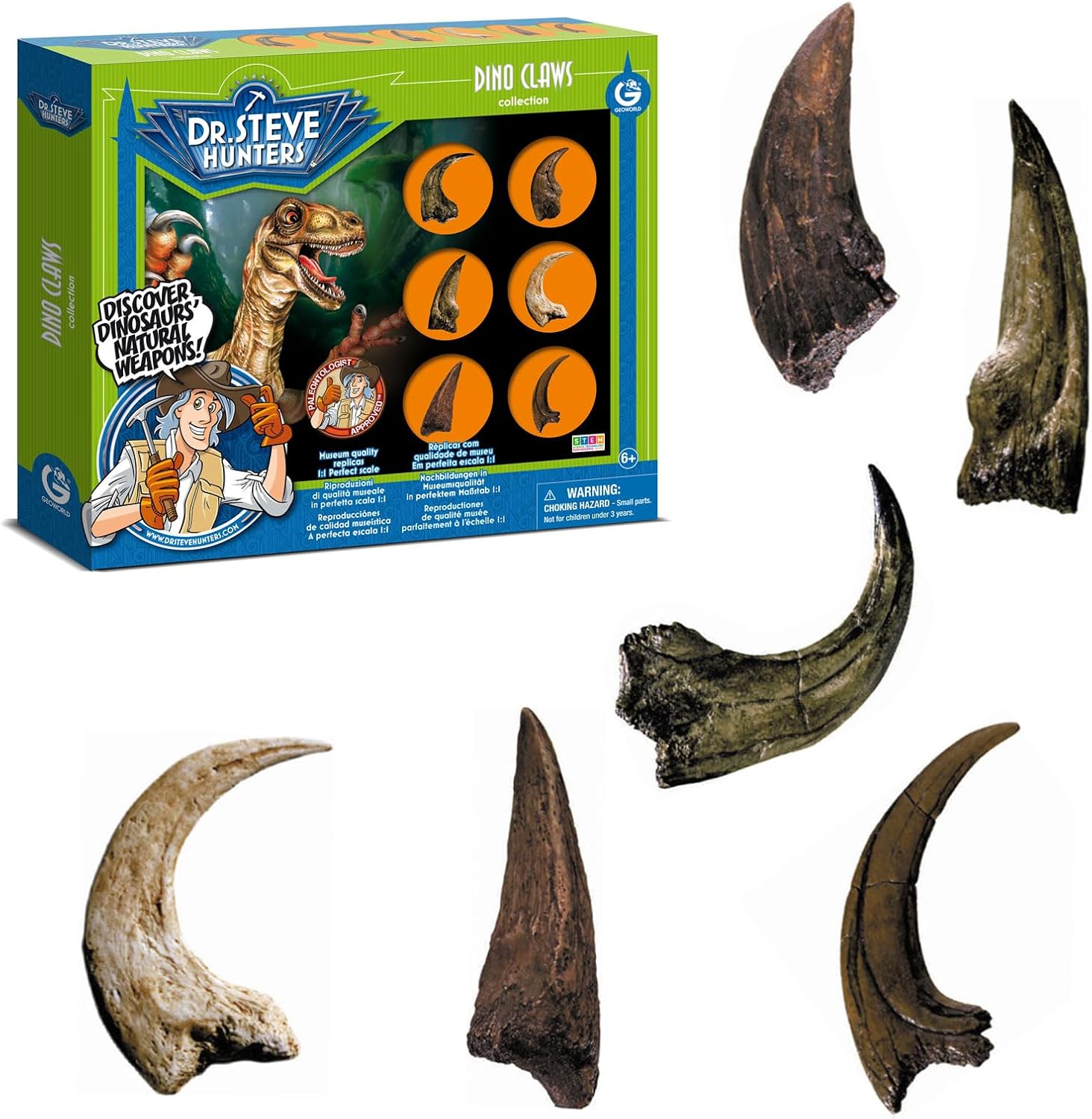 Amazon.com: Geoworld Dinosaur Claws Replica Set - Life-Sized 1:1 Scale ...