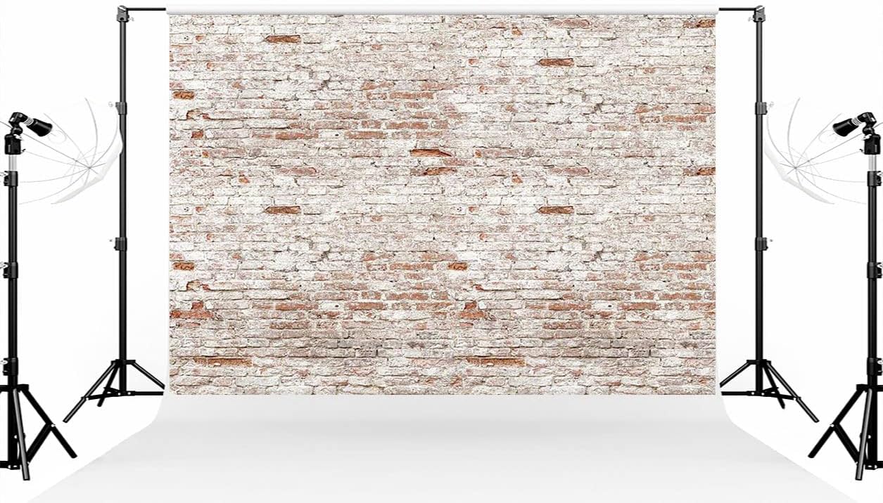 Amazon.com : Kate 10x8ft Microfiber Rustic Brick Wall Backdrops for ...