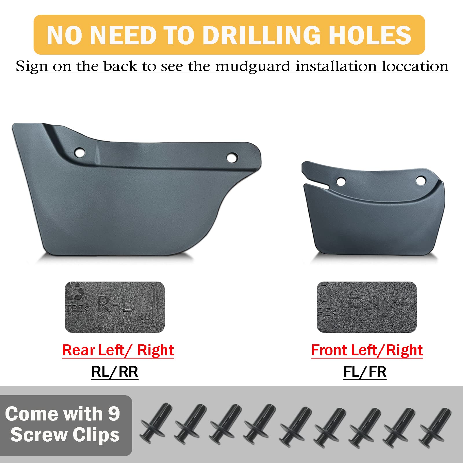 Snapklik.com : Mud Flaps For Tesla Y - Splash Guards For Model Y 2023 ...