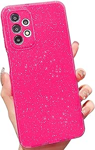 Amazon.com: MINSCOSE Compatible with Samsung Galaxy A23 5G Case,Cute Bling Glitter Thin Slim ...
