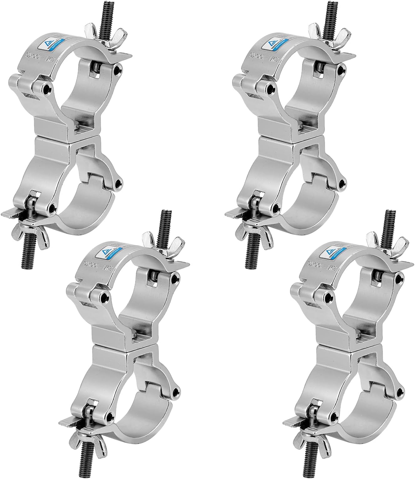 Amazon.com: 5 Pack Dual Swivel Clamp Turn As Needed Two 360 Degree ...