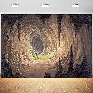 Amazon.com : 9x6ft Fantasy Cave Backdrop Stalactite Cave Scene ...