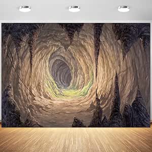 Amazon.com : 9x6ft Fantasy Cave Backdrop Stalactite Cave Scene ...
