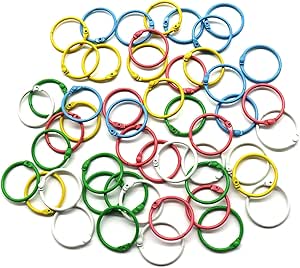 Amazon.com : Binder Rings Loose Leaf Book Rings Key Rings Paper Rings ...