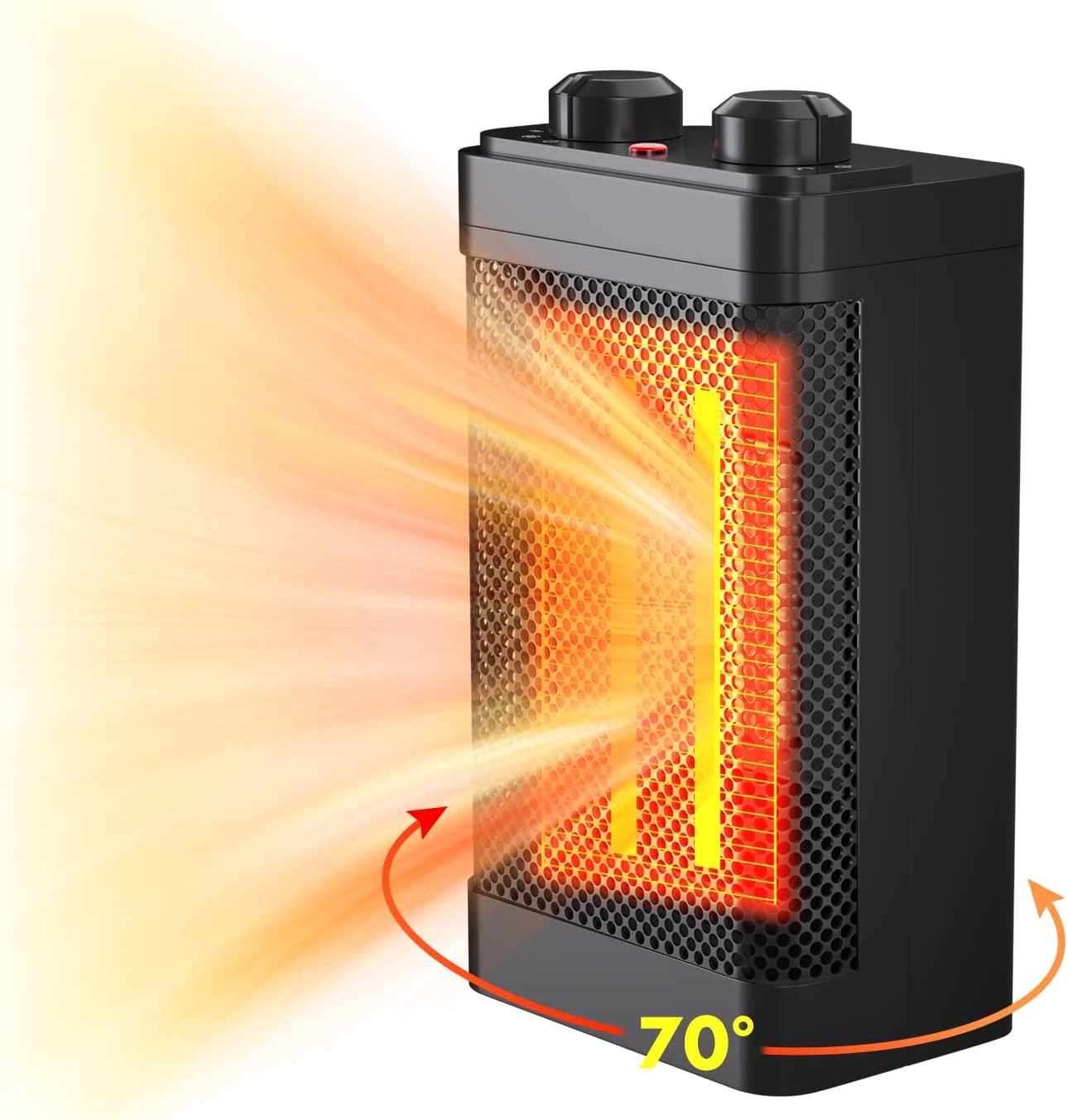 Amazon.com: GREENYUN Space Heater, 1500W Electric Heaters Indoor ...