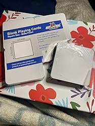 Amazon.com: Blank Square Playing Cards (2.75" Square & Matte Finish ...