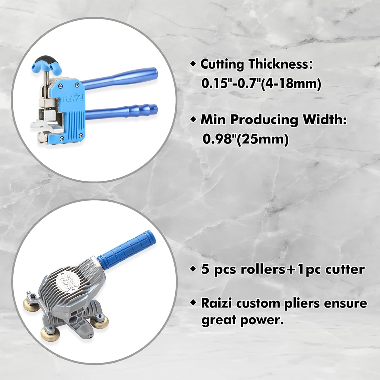 Raizi HevyCut™ 134 Inch Slim System Tile Cutter for Large Format Tile ...