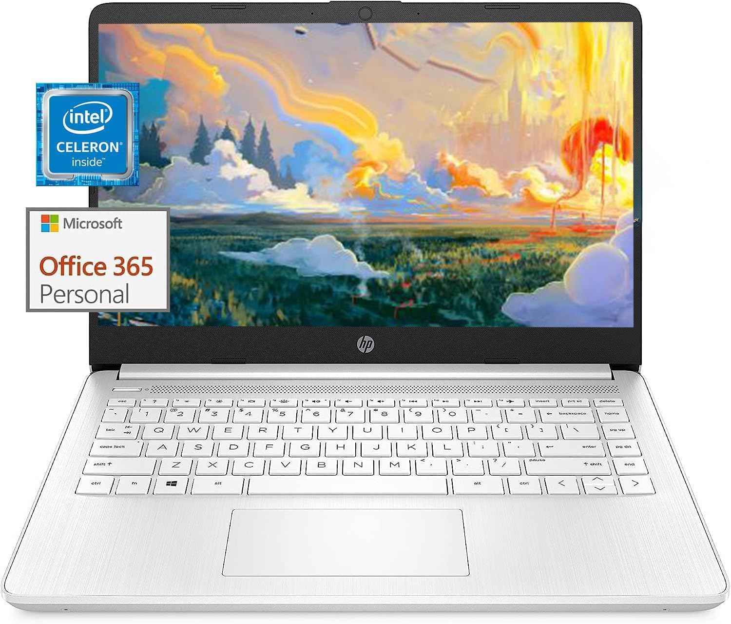 Amazon.com: HP Portable Laptop, Student and Business, 14" HD Display ...