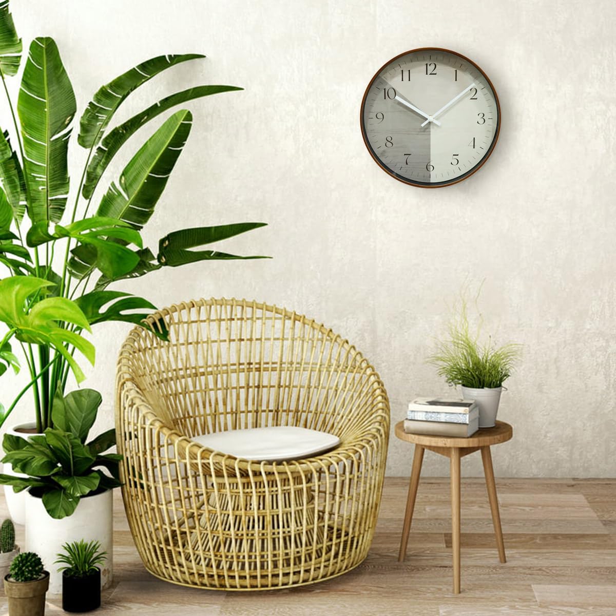 Snapklik.com : 12 Inch Battery Operated Round Wall Clocks For Living ...