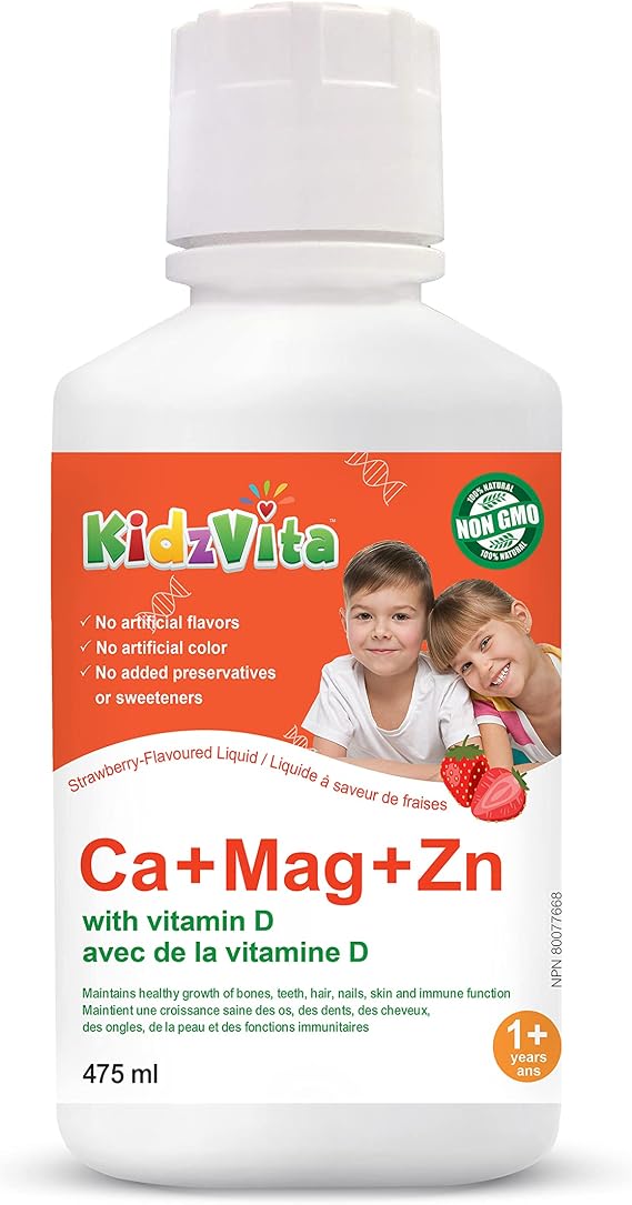 KidzVita - Calcium, Magnesium, Zinc with Vitamin D - Kids Complex ...
