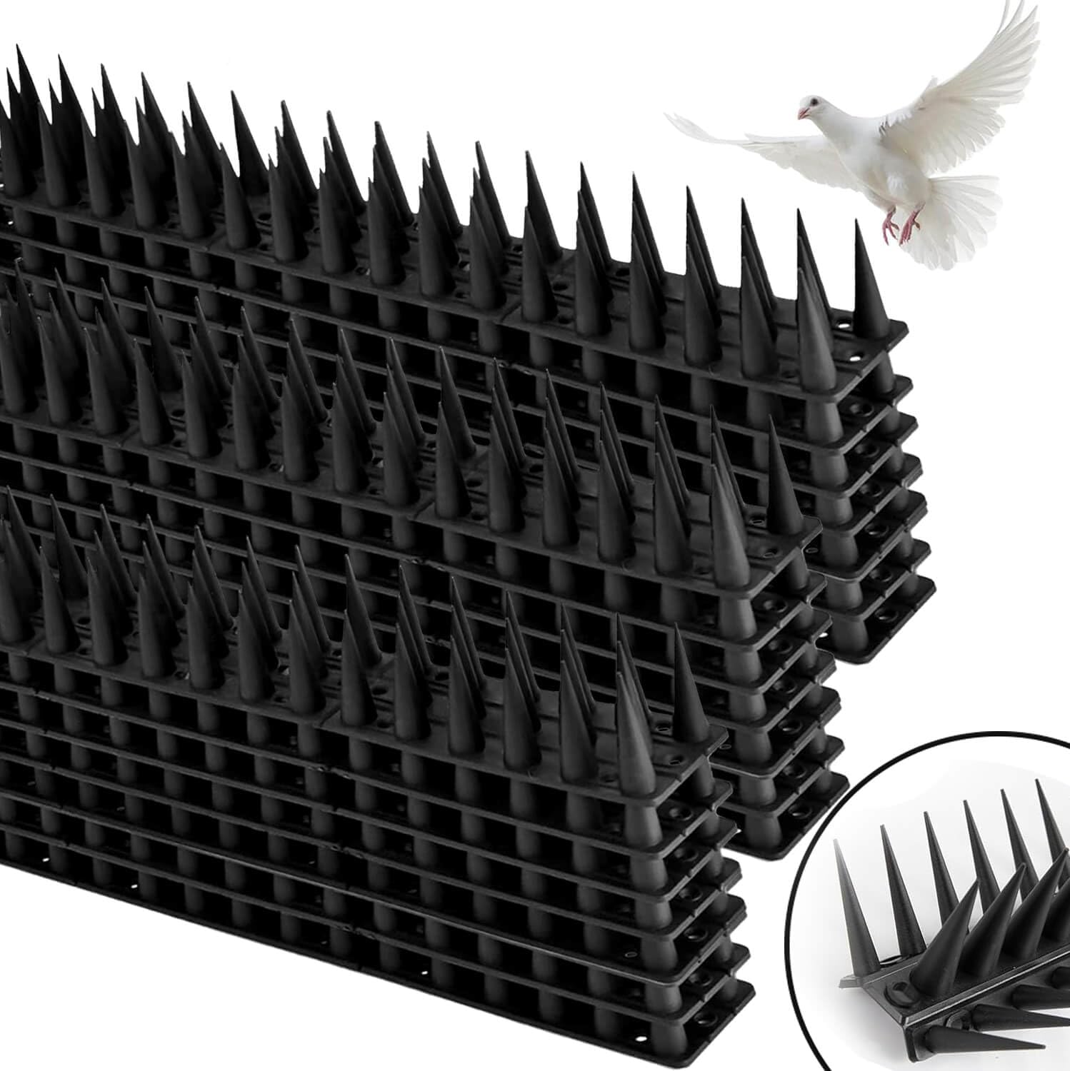 Amazon.com : 20 Pack Bird Spikes, Bird Deterrents for Outside Bird ...