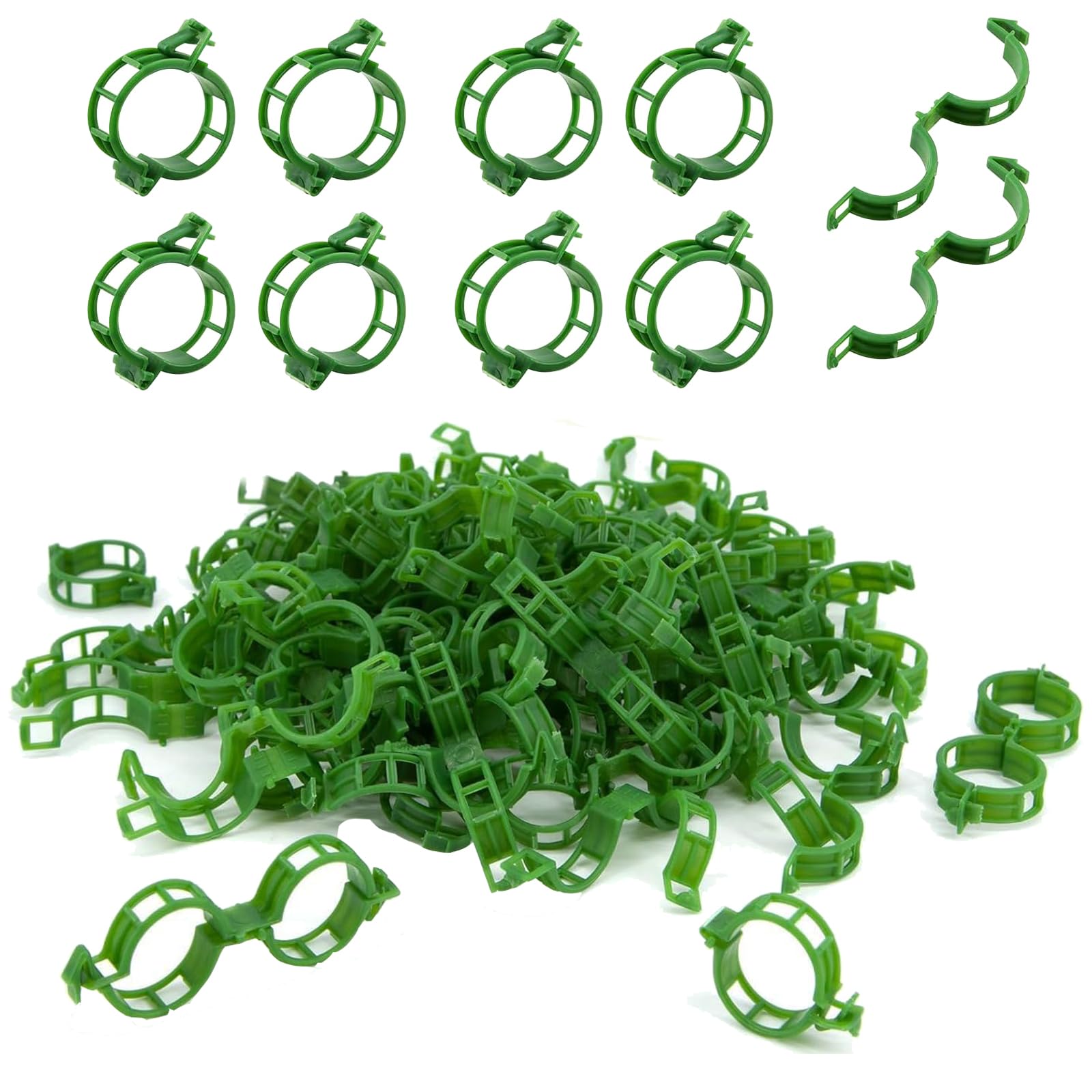 TuoYi 100 Pieces Plastic Plant Support Clips, Plant Vine Fixed Support ...