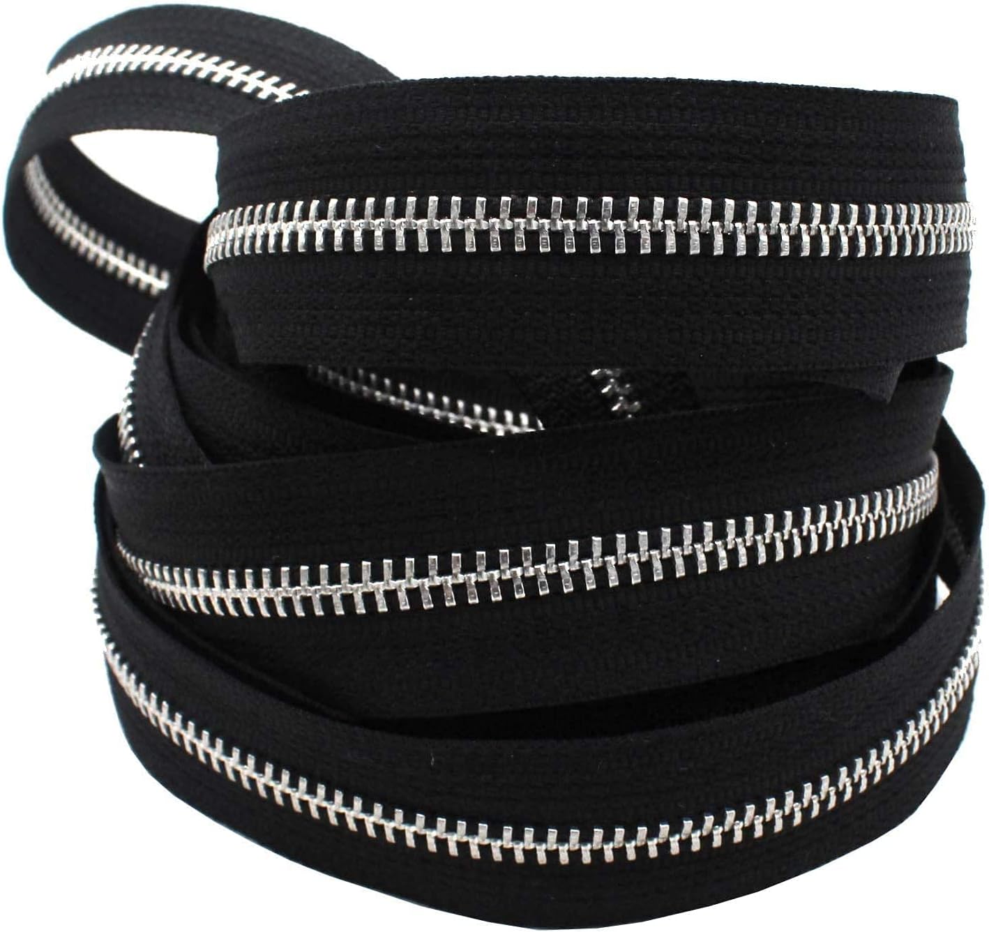 Amazon.com: #5 Aluminum Medium Weight Black Metal Separating YKK Long ...