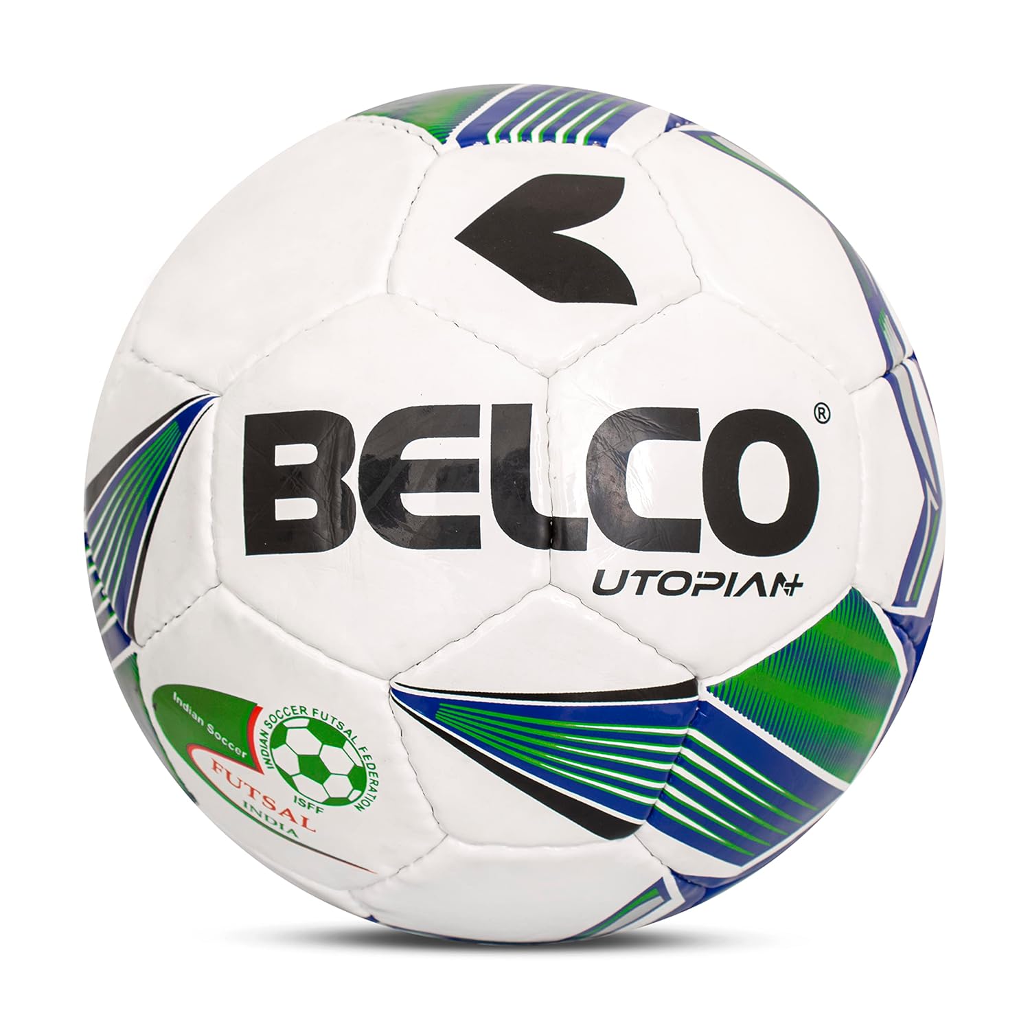Belco Utopian Plus PU Futsal Ball, Hand Stitched 3Ply 32 Panels Size 4 ...