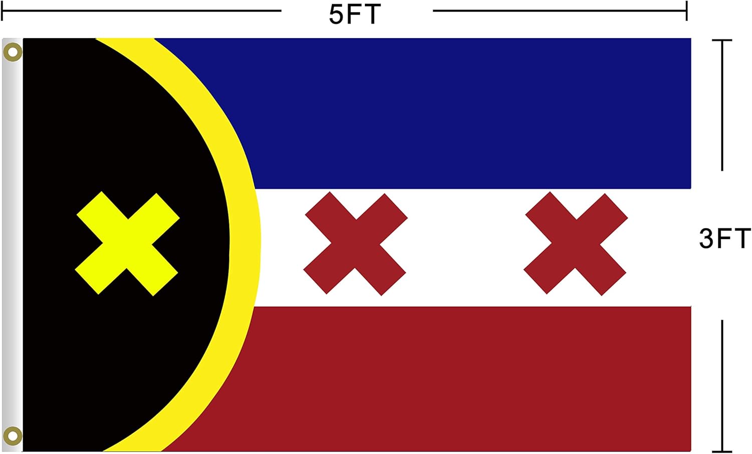 Buy Lmanburg Flag Dream SMP 3x5 Ft , L'manburg Flag with 2 Gronments ...