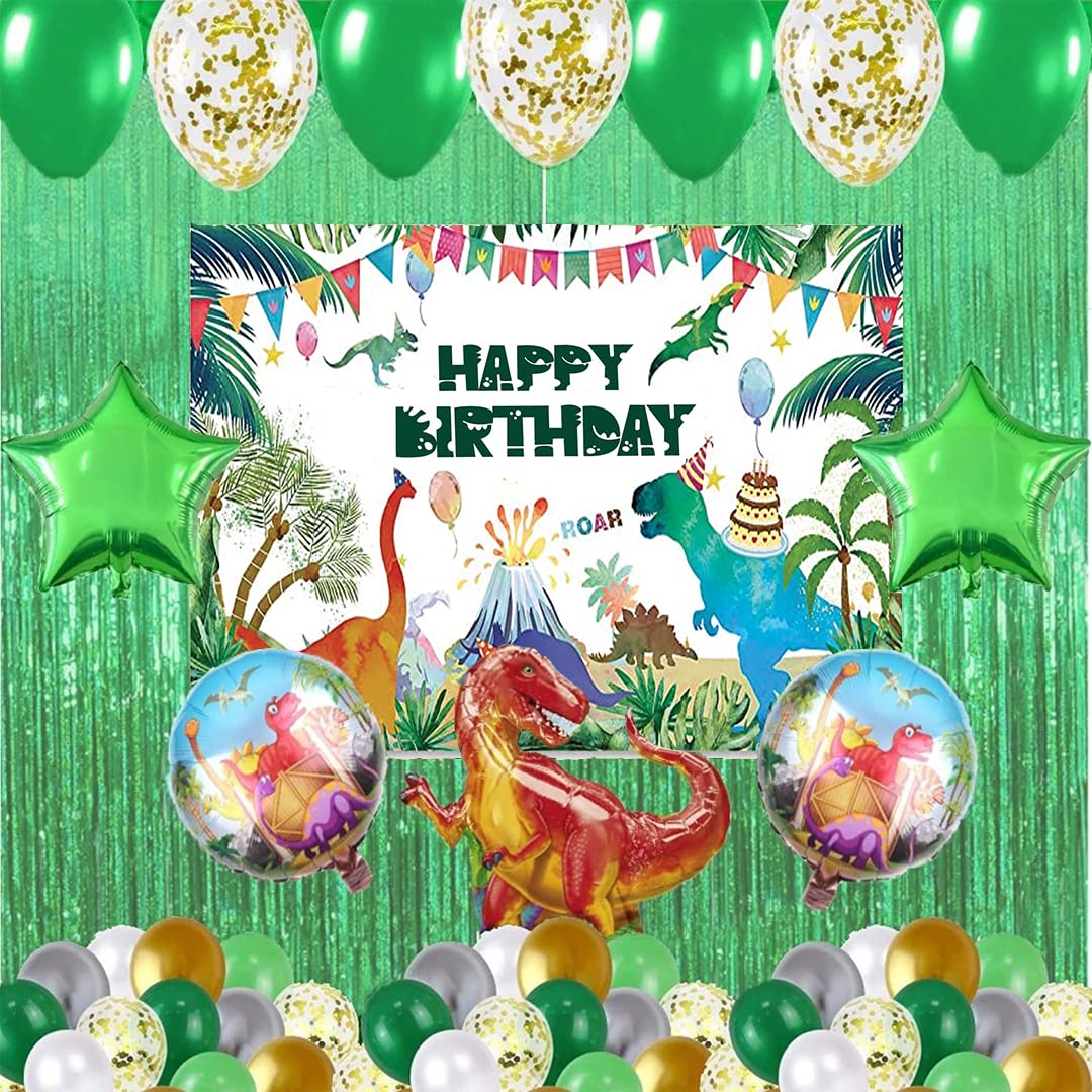 Buy Theme My Party Dinosaur Birthday Party Supplies, Dinosaur Party ...