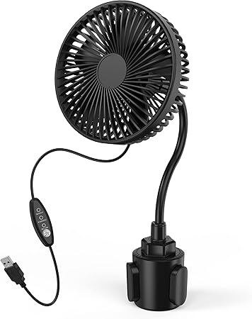 Amazon.com: USB Powered 6" Golf Cart Fan, 3 Speeds Portable Car Air ...