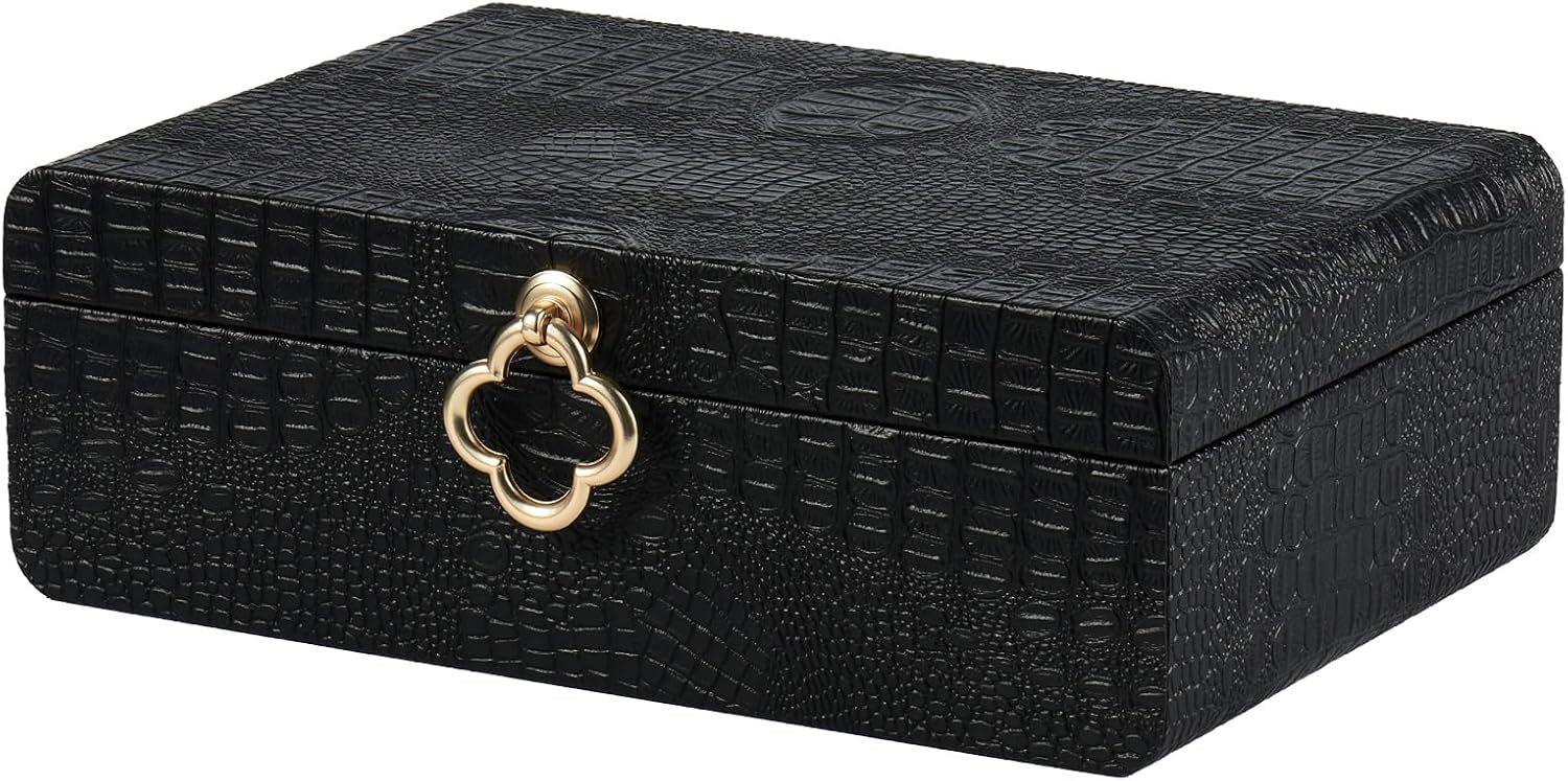 Amazon.com: VinneGenzz Decorative Storage Boxes with Lid Luxurious ...