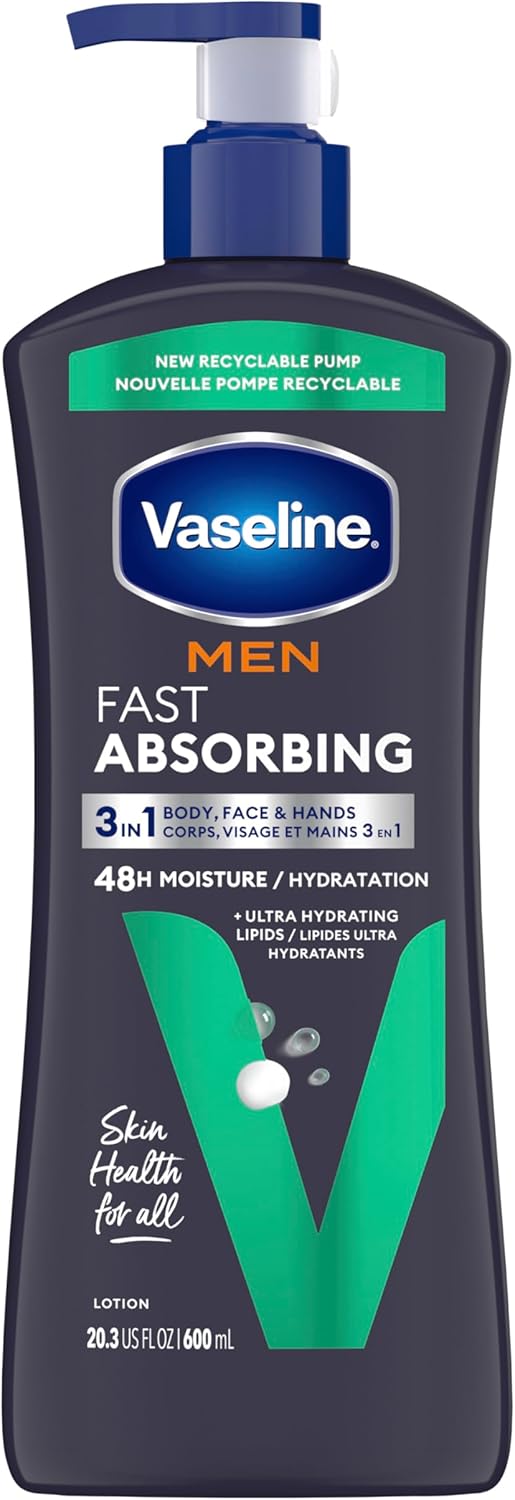 Unilever Vaseline Men's Healing Moisture Body Lotion, 20.3oz: Buy ...