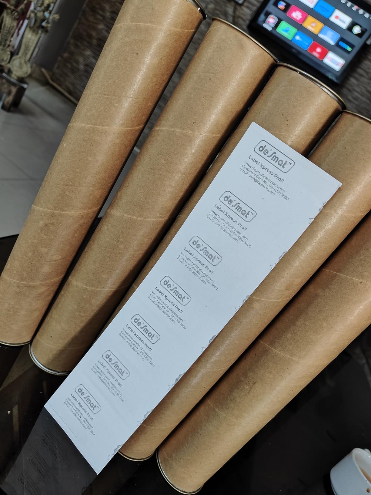 Art Mailing Tubes With Caps & Label Sticker By AirKart for Packing ...