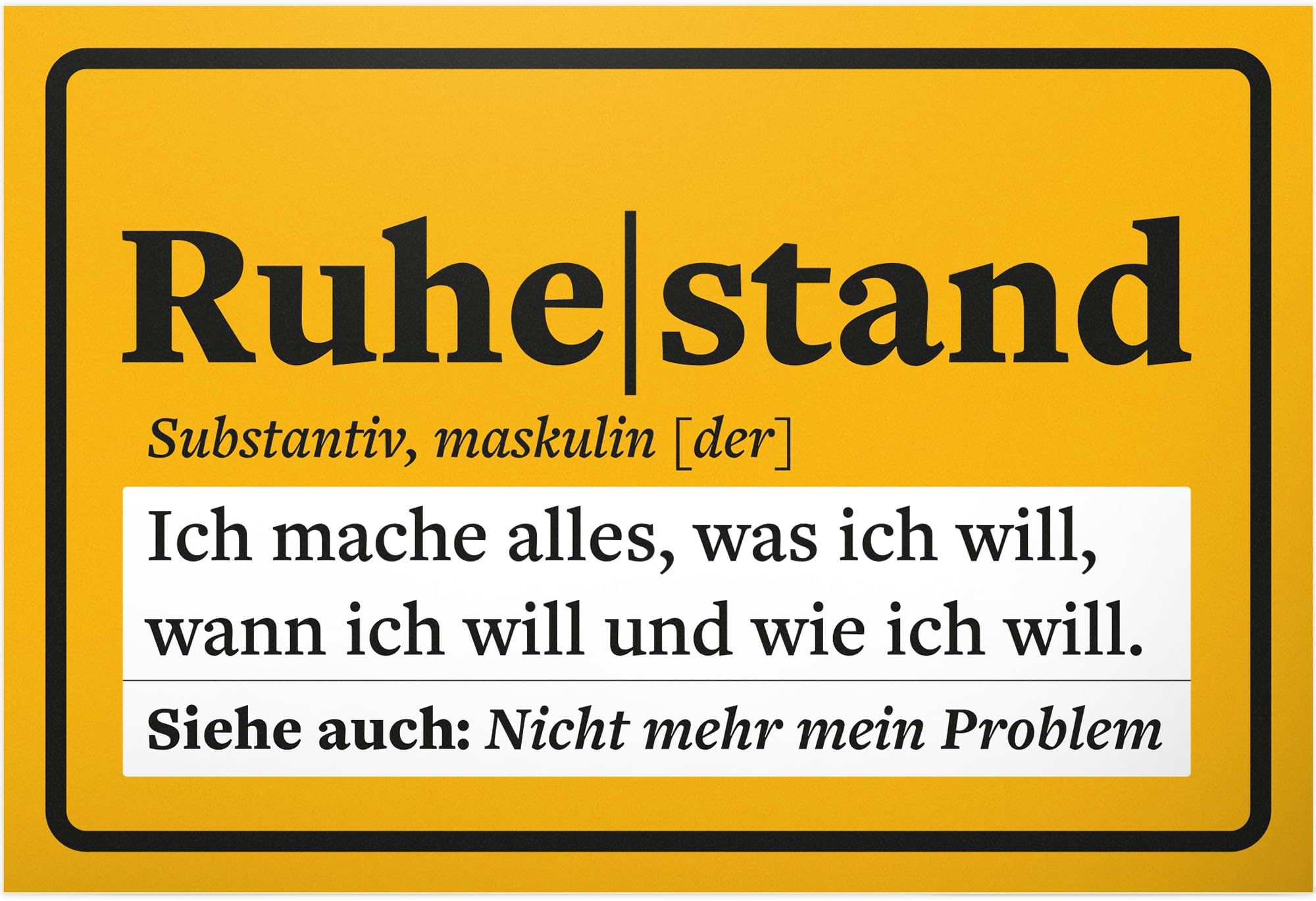 Amazon.de: Witziges Türschild für den Ruhestand - Originelle ...
