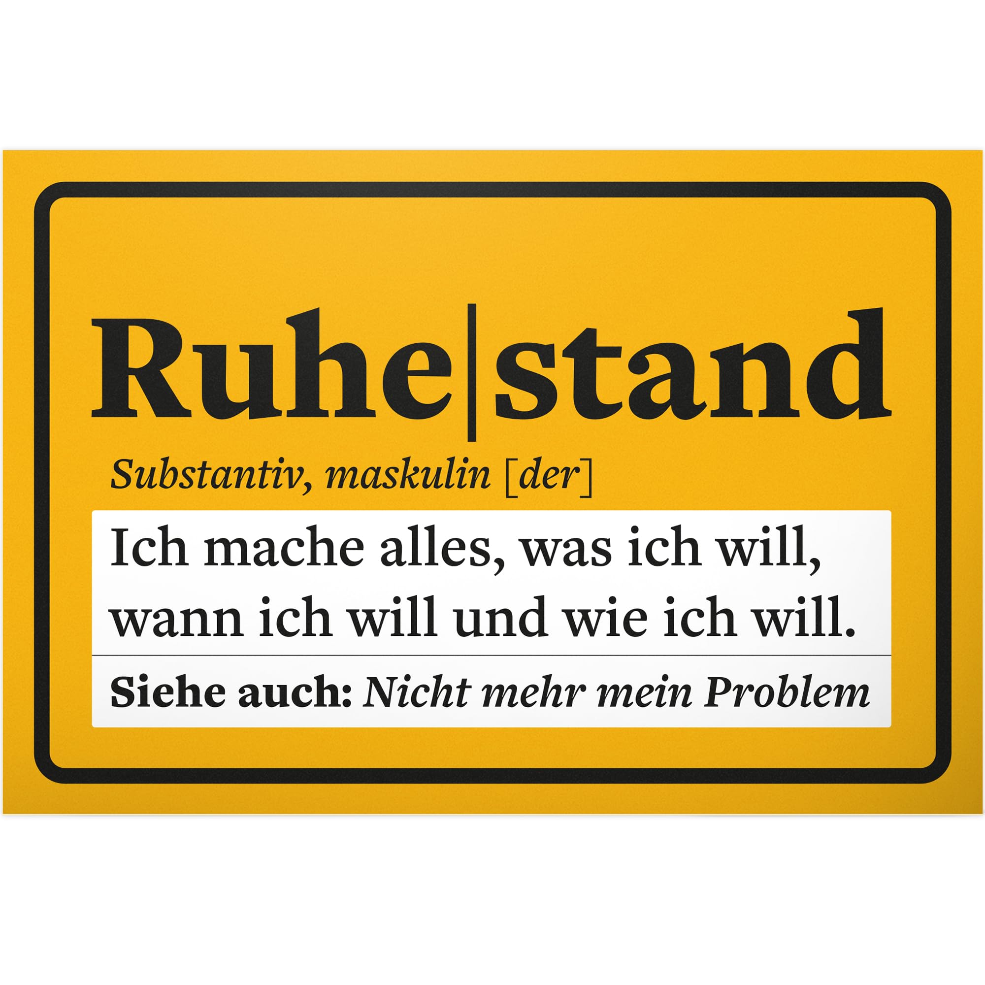 Amazon.de: DankeDir! Ruhestand Definition - Schild 30 x 20 cm ...