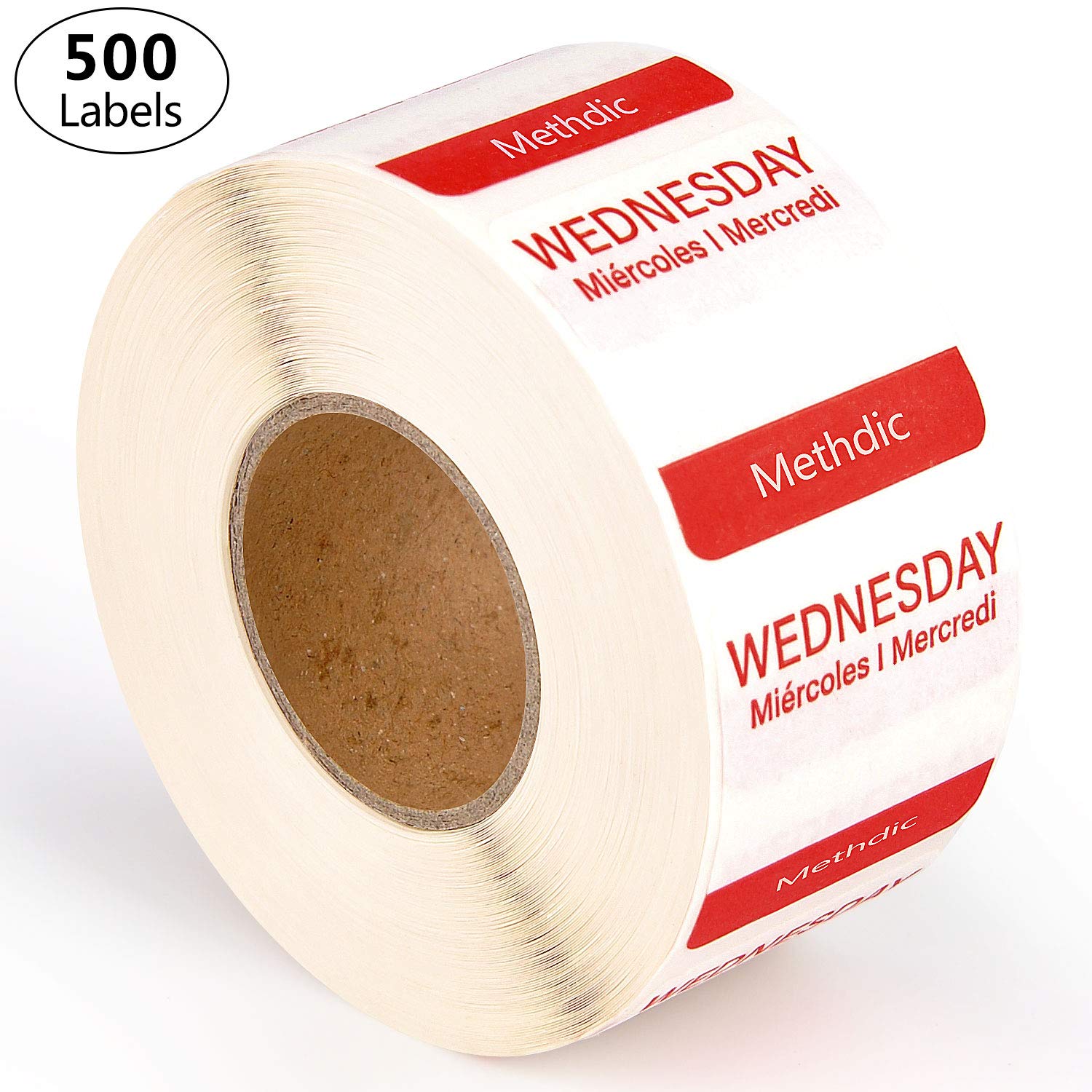 Methdic Dissolvable Food Rotation Labels Day of The Week Stickers 500 ...