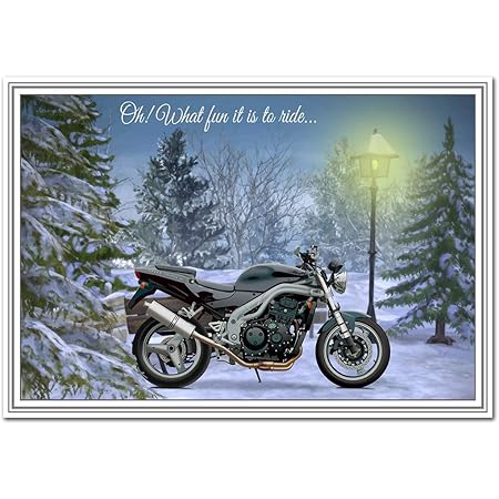 Biker Christmas Cards - Motorcycles Motorbikes Bikers - Son Grandson ...