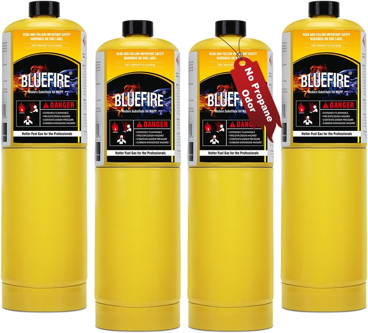 Amazon.com: BLUEFIRE MAP MAPP Gas Torch Style Cylinder 14.1 oz 99.9% ...