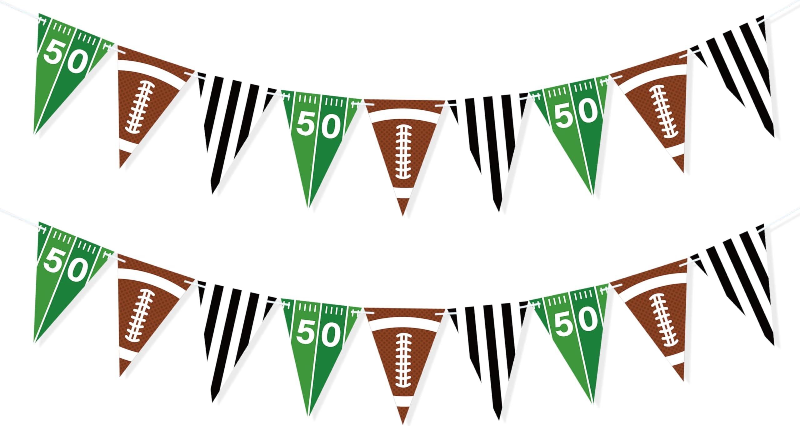 Amazon.com: 5 Packs Football Birthday Banner Football Party Banner ...