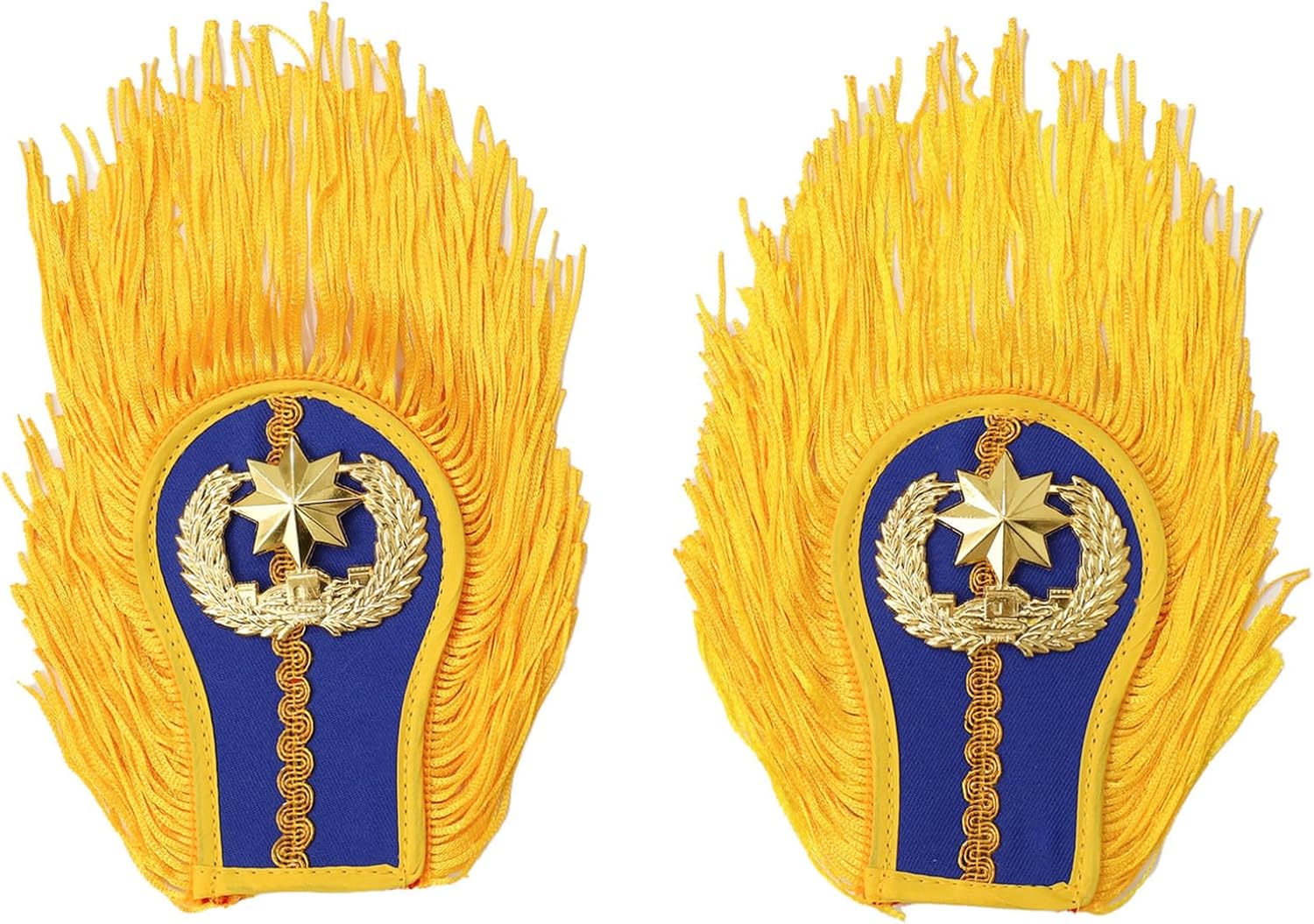 Amazon.com: iiniim Drum Horn Band Tassel Chain Shoulder Epaulete Badge ...